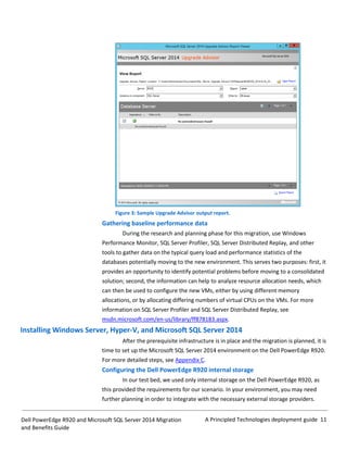 Dell PowerEdge R920 and Microsoft SQL Server 2014 Migration and ...