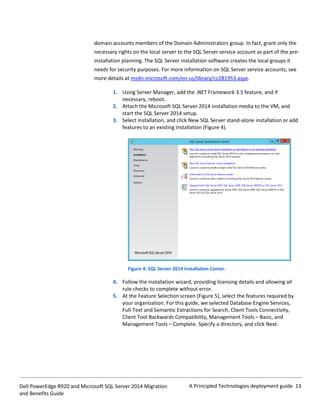 Dell PowerEdge R920 and Microsoft SQL Server 2014 Migration and Benefits Guide | PDF | Databases ...