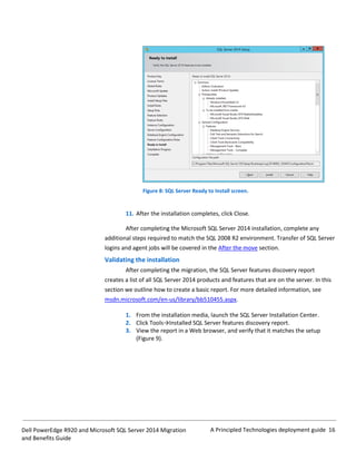 Dell PowerEdge R920 and Microsoft SQL Server 2014 Migration and ...