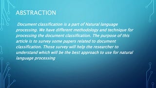 Survey of natural language processing(midp2) | PPTX | Computing | Technology & Computing