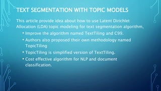 Survey of natural language processing(midp2) | PPTX | Computing ...