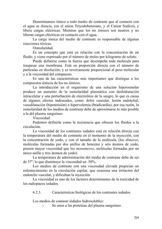 Contrastes utilizados en radiologia | PDF