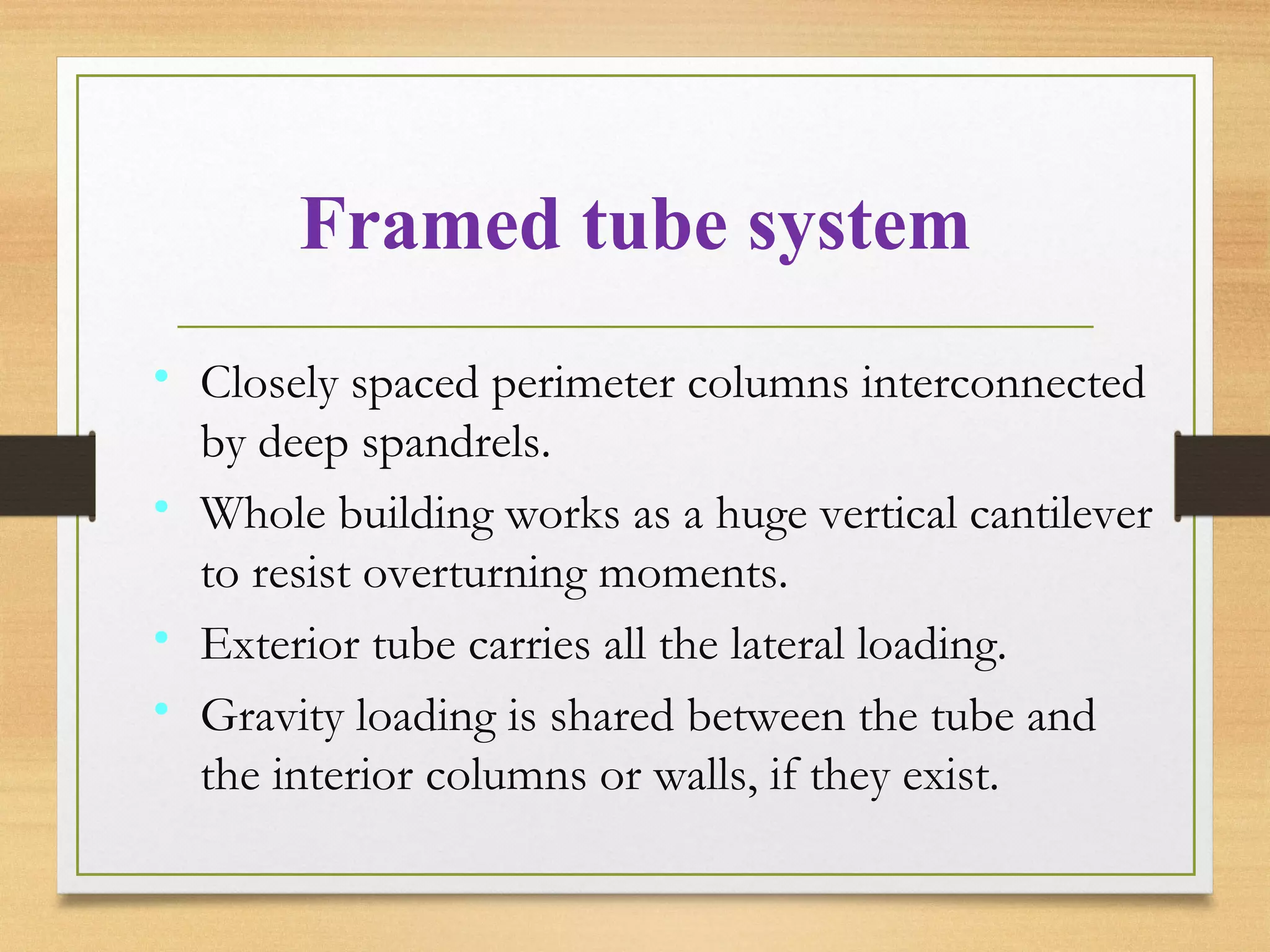 Tube structures and its type with comparison . | PPT