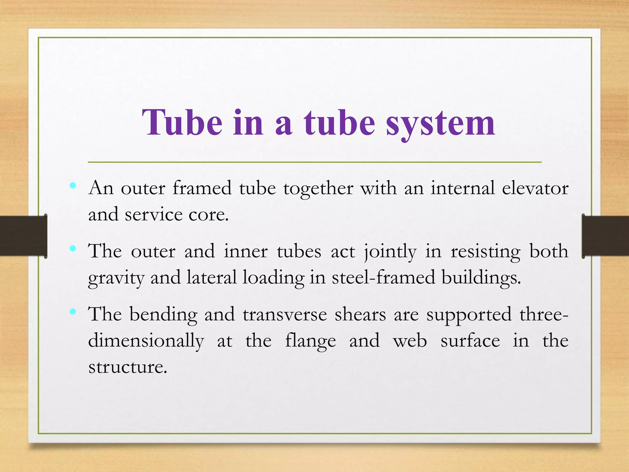 Tube structures and its type with comparison . | PPT