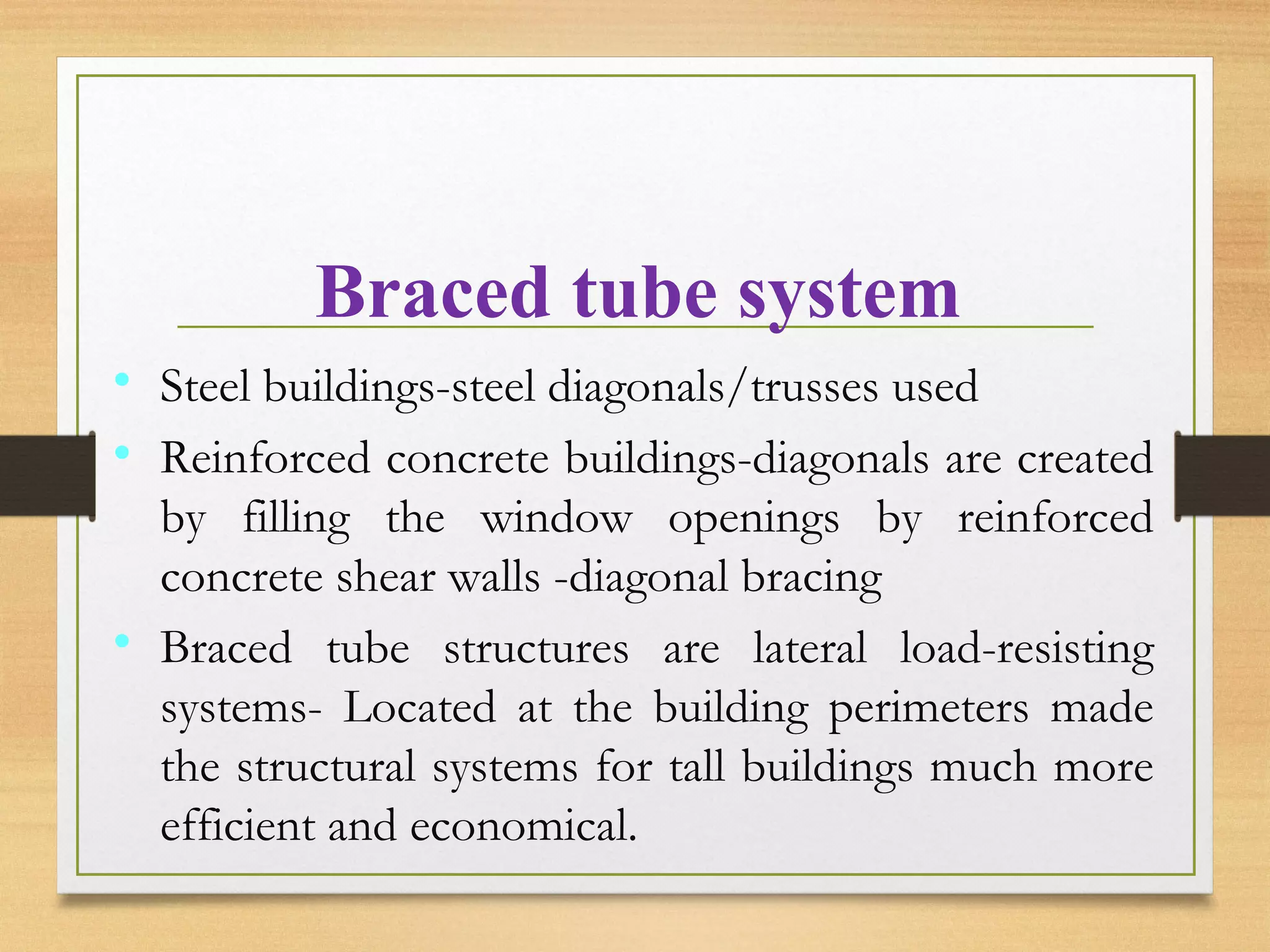 Tube structures and its type with comparison . | PPT