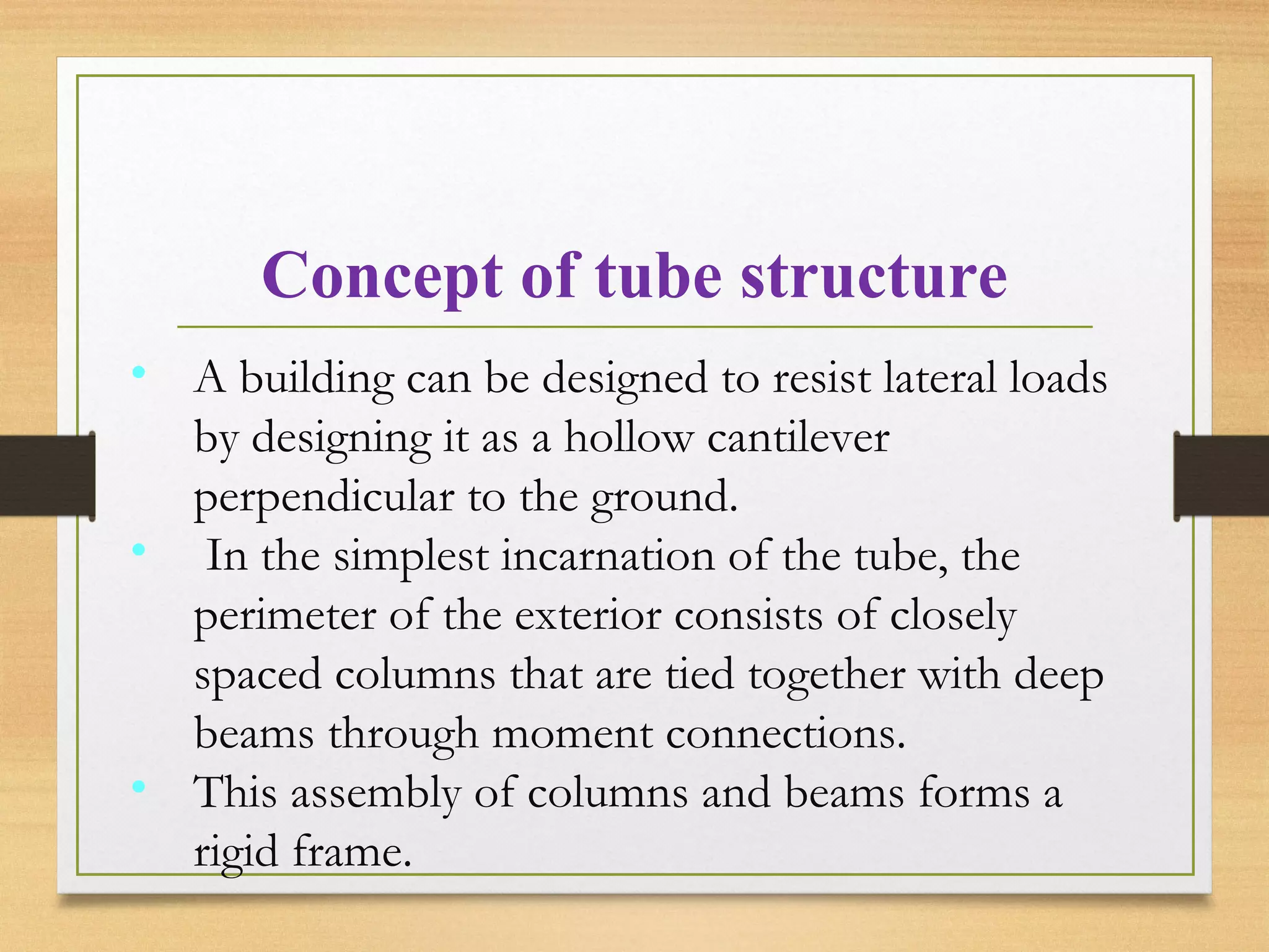 Tube structures and its type with comparison . | PPT