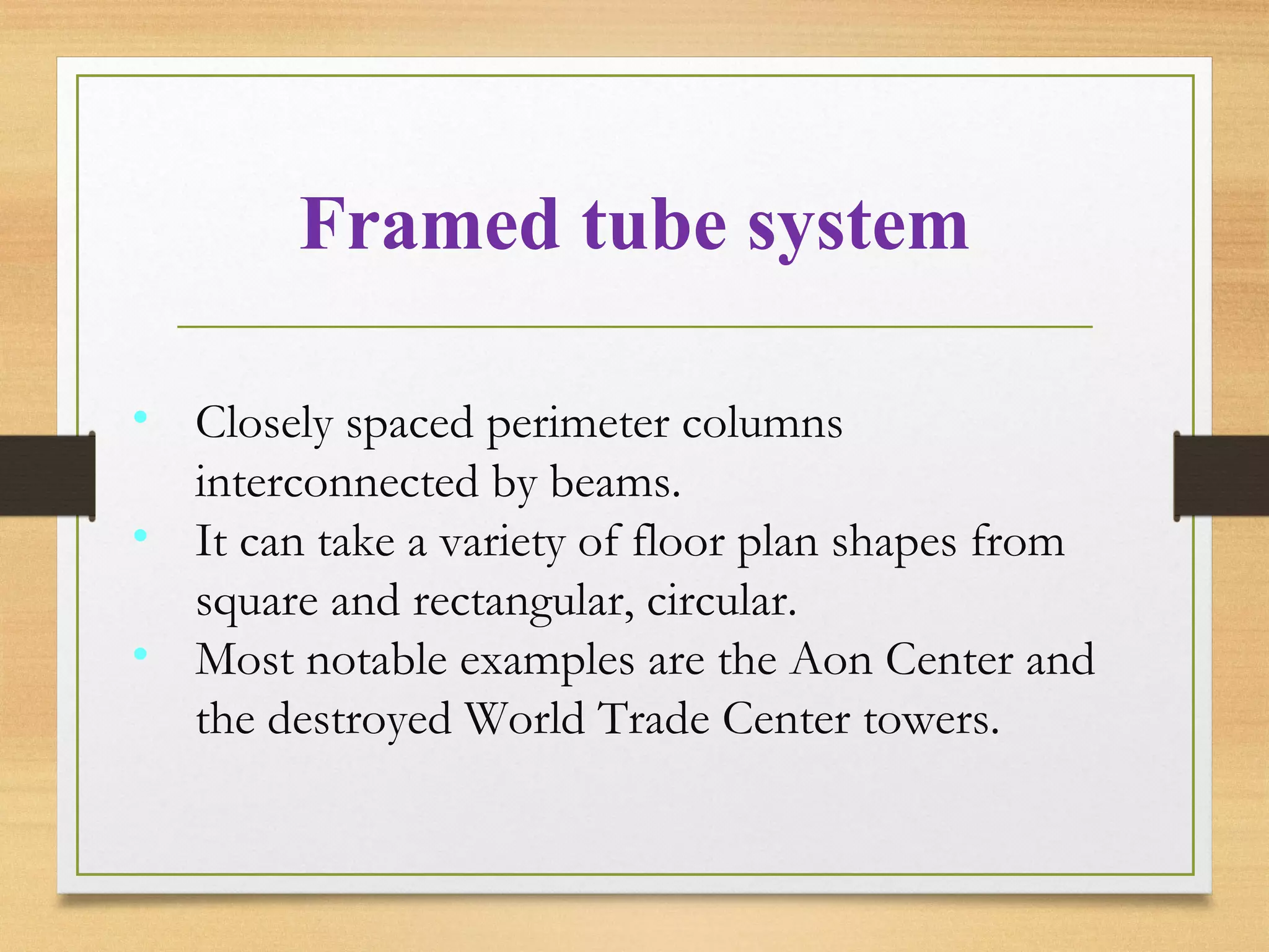 Tube structures and its type with comparison . | PPT