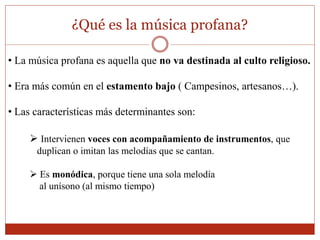 Música Profana medieval | PPTX