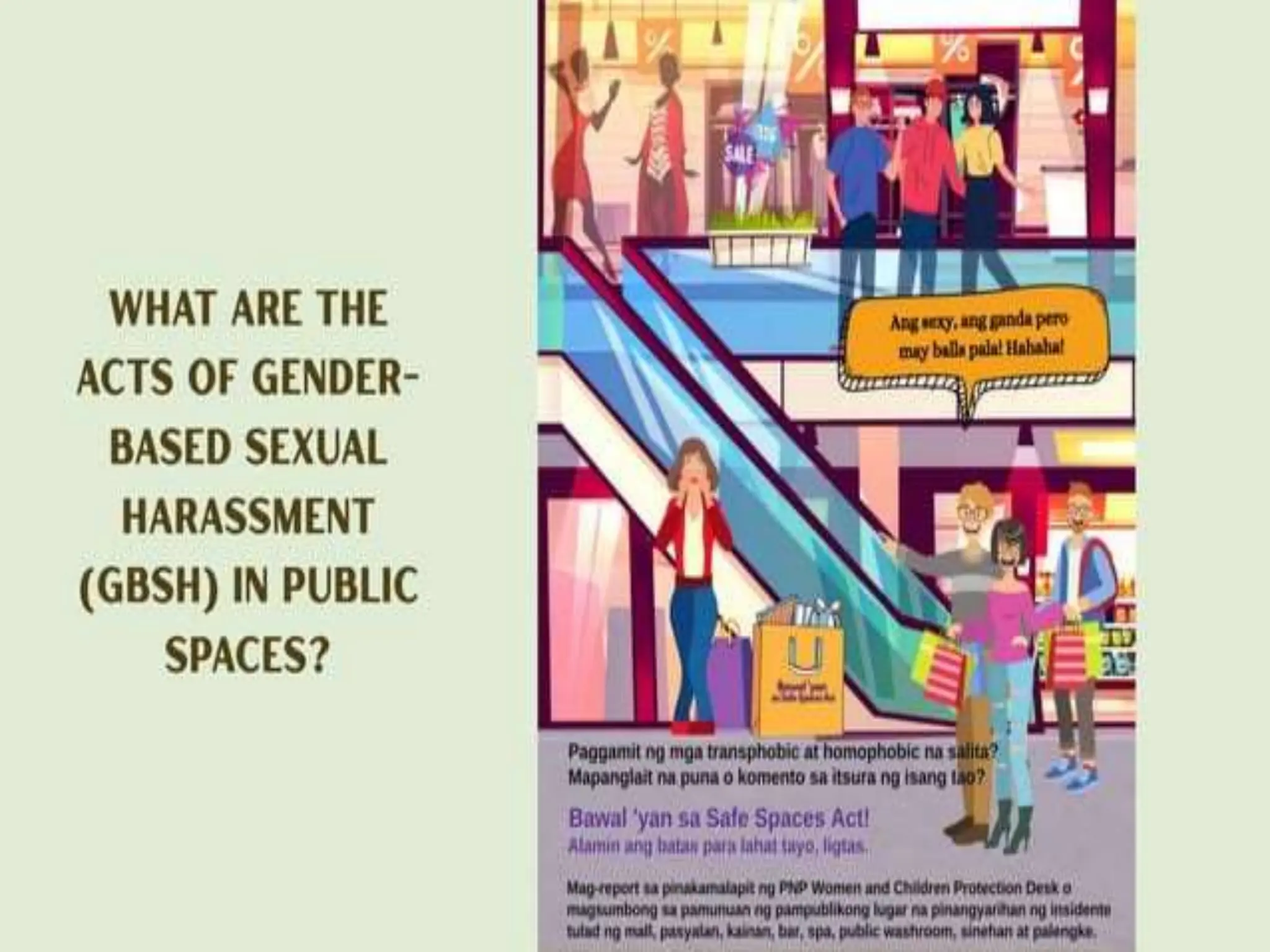 Safe Space Act in the Philippines-A brief overview and Example | PPTX