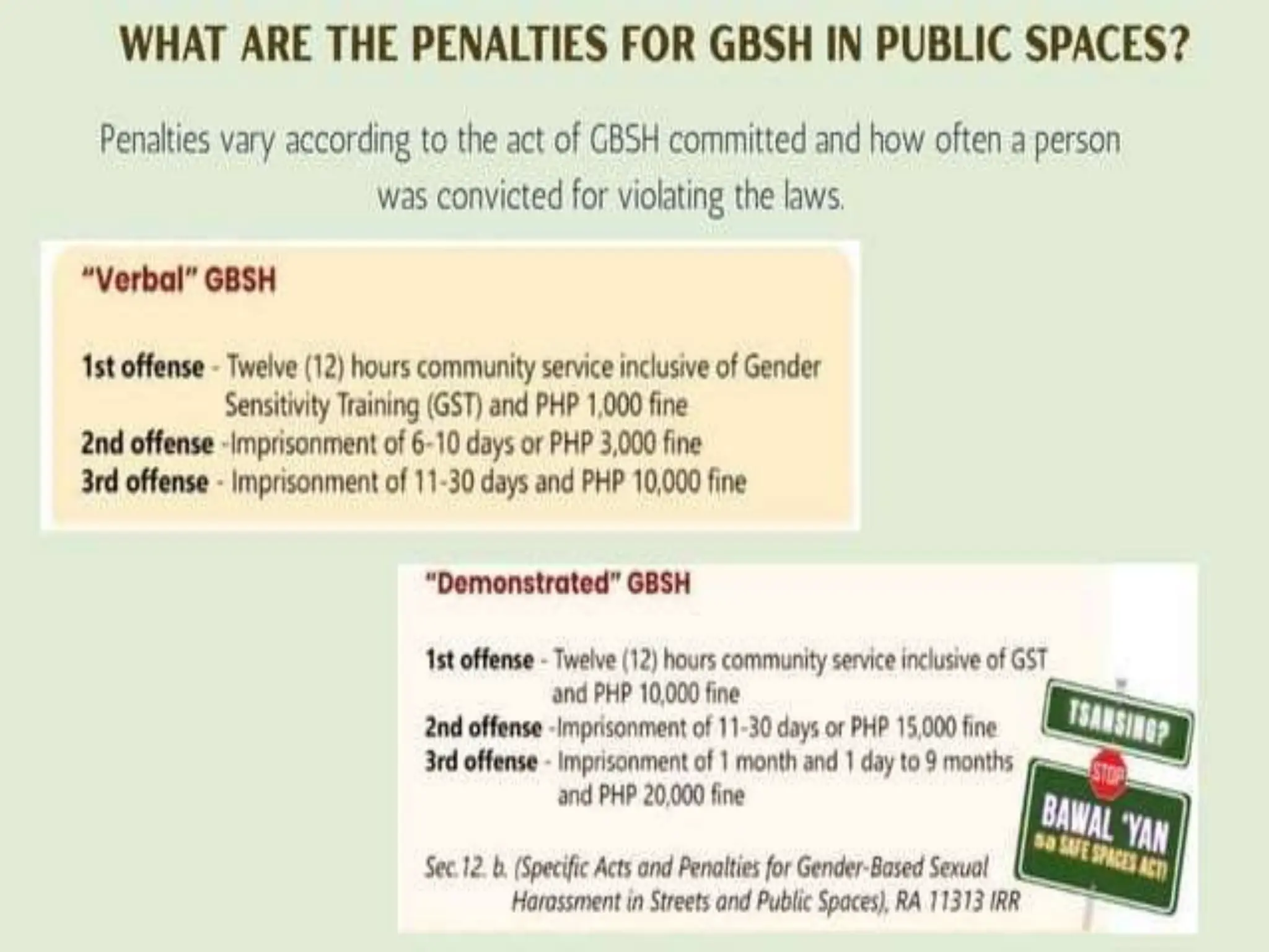 Safe Space Act in the Philippines-A brief overview and Example | PPTX