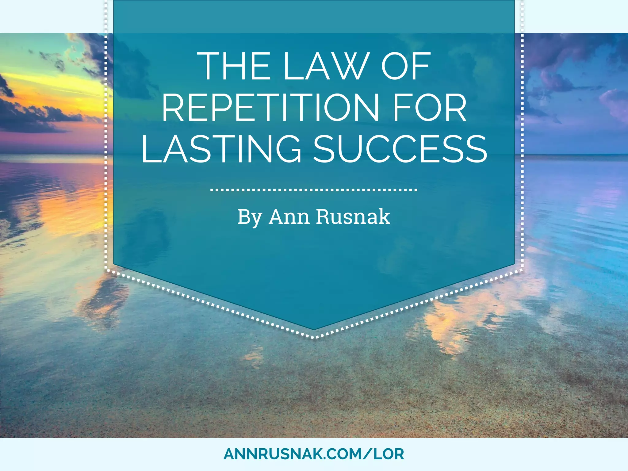 Mind Power Secrets on The Law of Repetition | PPT