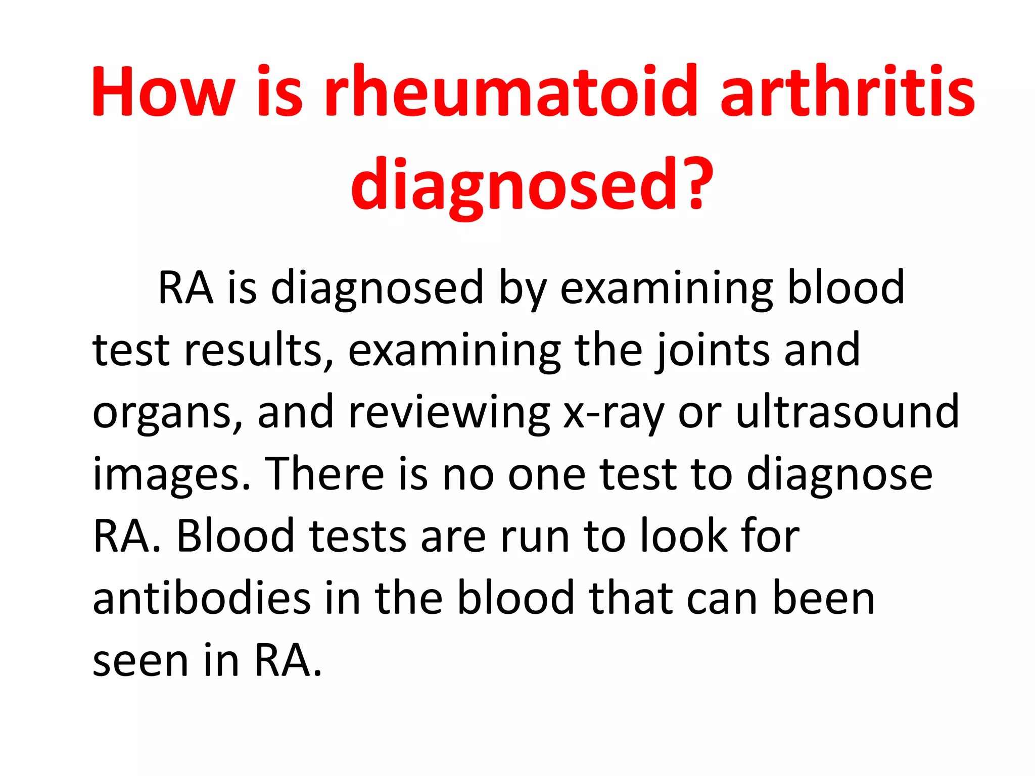Rheumatoid Arthritis (RA) - Definition, Causes, Symptoms, Treatment and ...