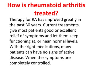 Rheumatoid Arthritis (RA) - Definition, Causes, Symptoms, Treatment and ...