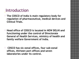 CDSCO (regulatory affairs) | PPT