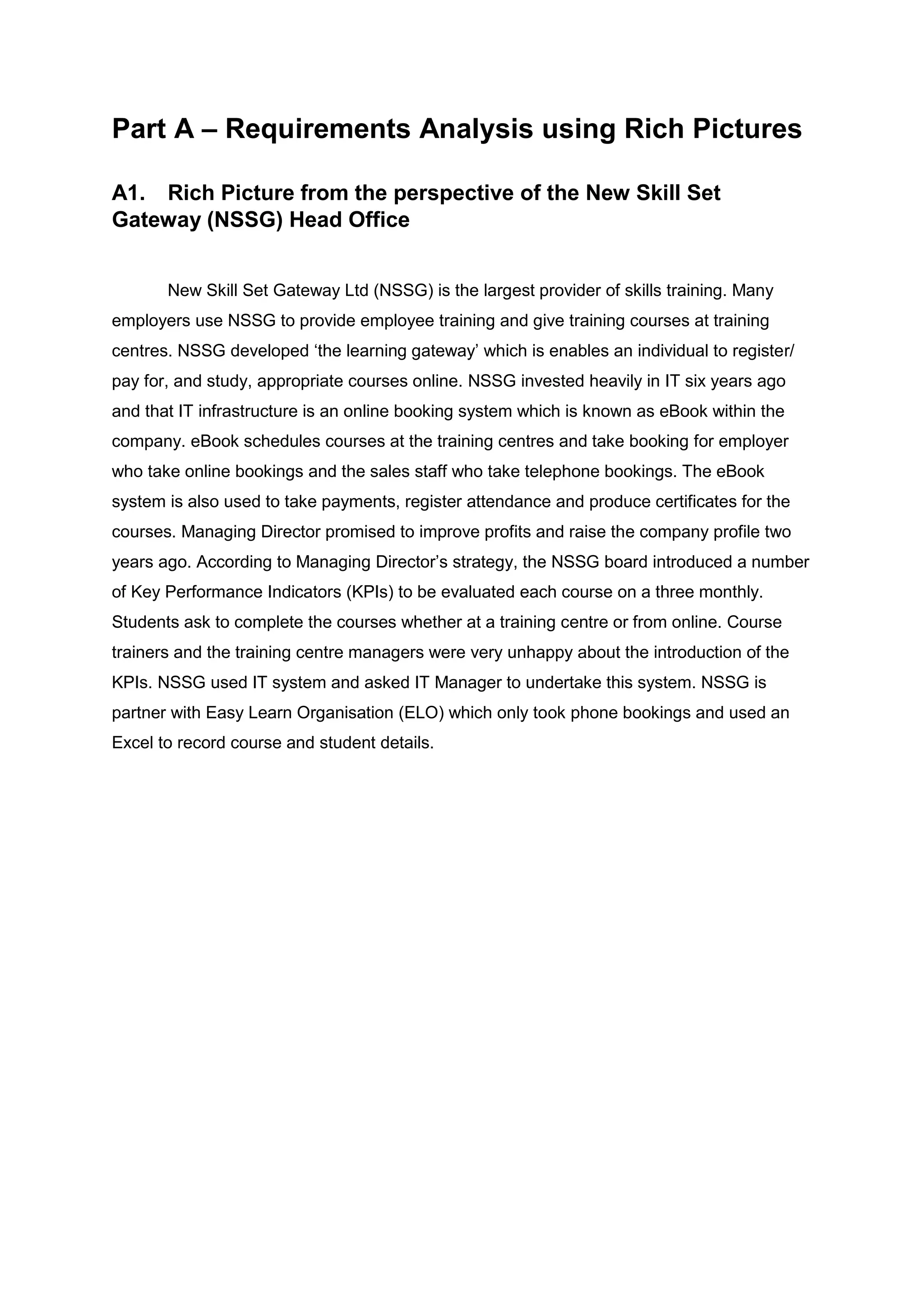 Information Requirements Analysis | PDF