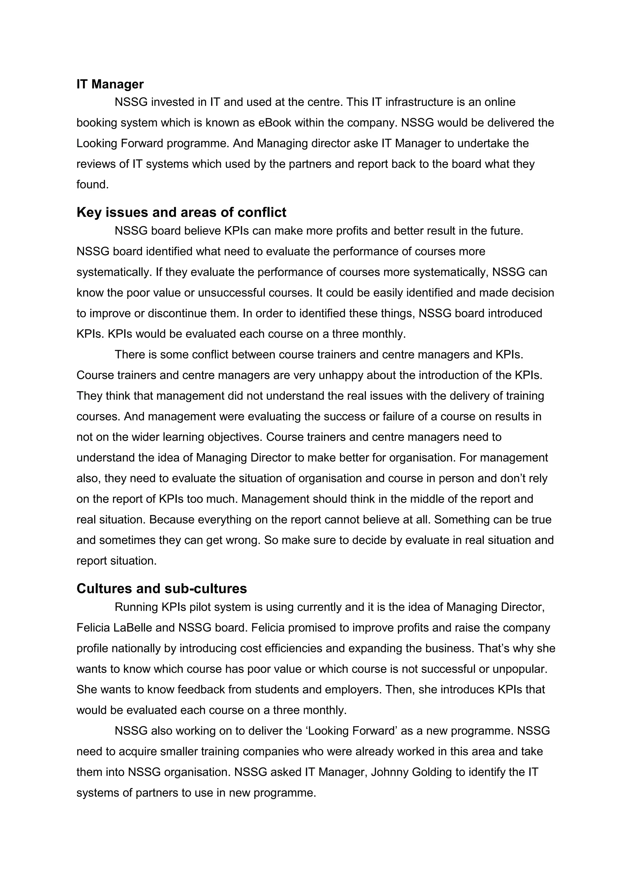 Information Requirements Analysis | PDF