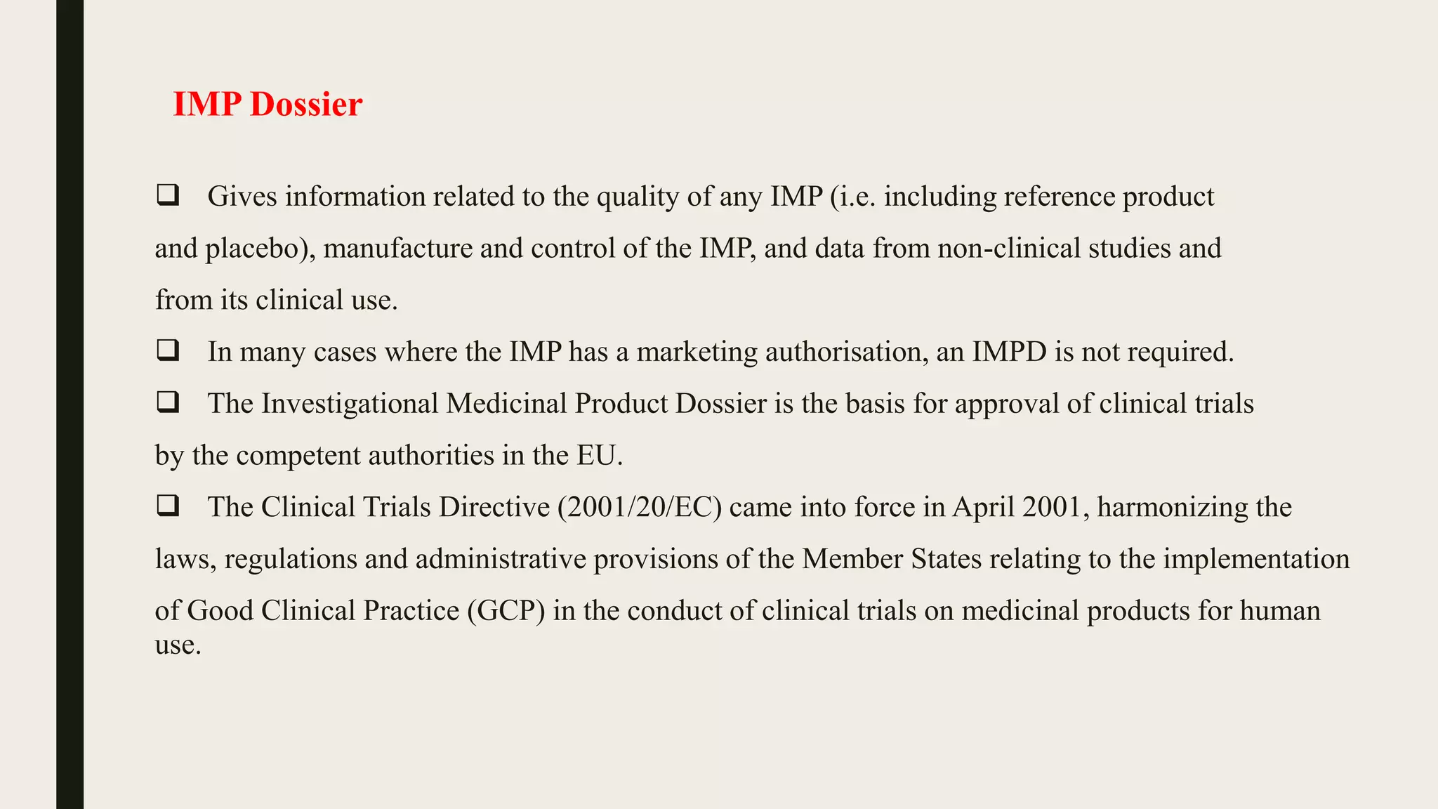 investigation medical products dossier | PPTX