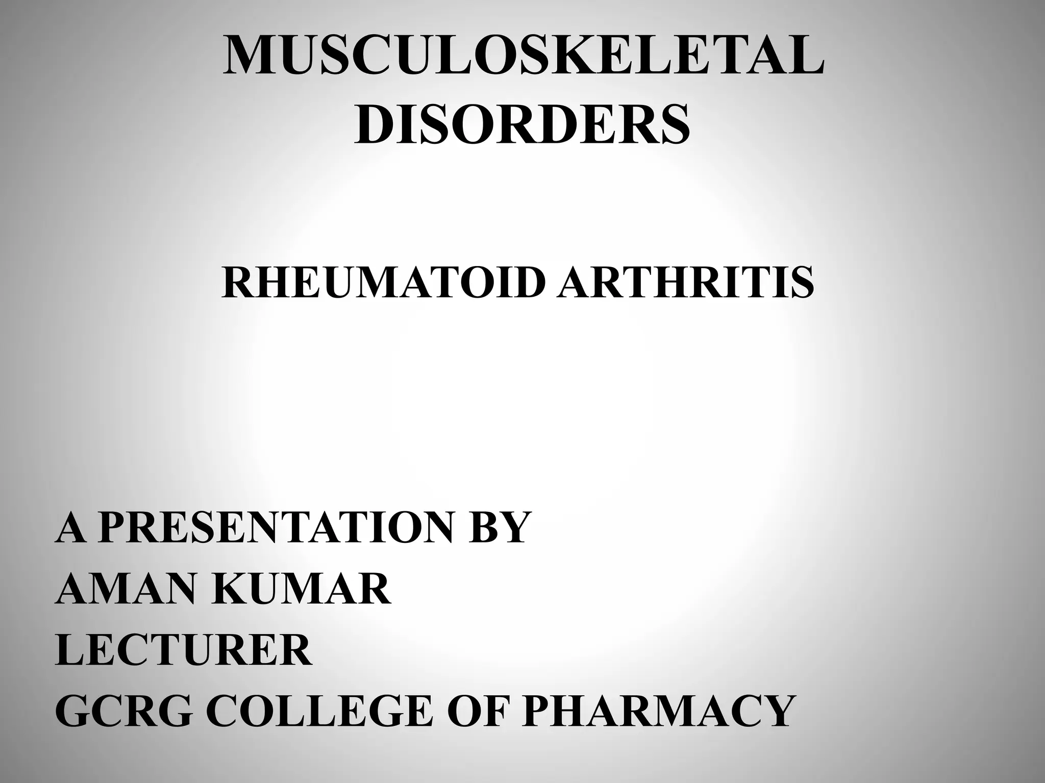 Pathophysiology of Rheumatoid Arthritis.pptx
