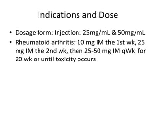 drug use in treatment rheumatoid arthritis | PPT