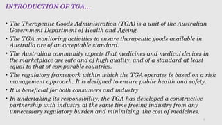 THERAPEUTIC GOODS ADMINISTRATION(TGA) - dive into Regulatory affairs ...