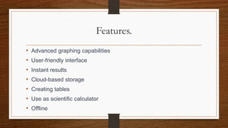 Desmos graphing calculator app | PPTX
