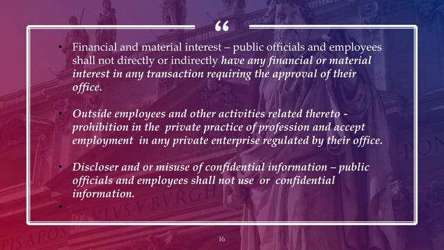 RA 6713 | PPTX | Law