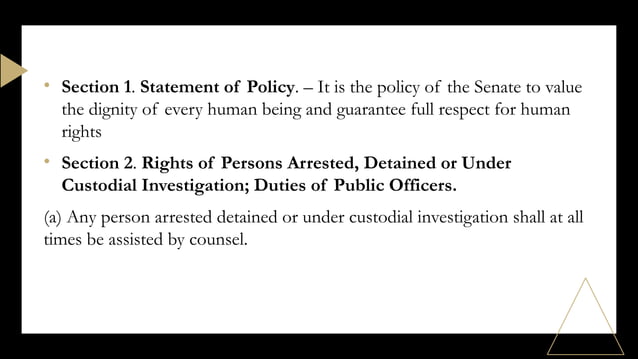 RA-7438 -1.pptx | Crime & Harmful Acts to Individuals, Society & Human ...