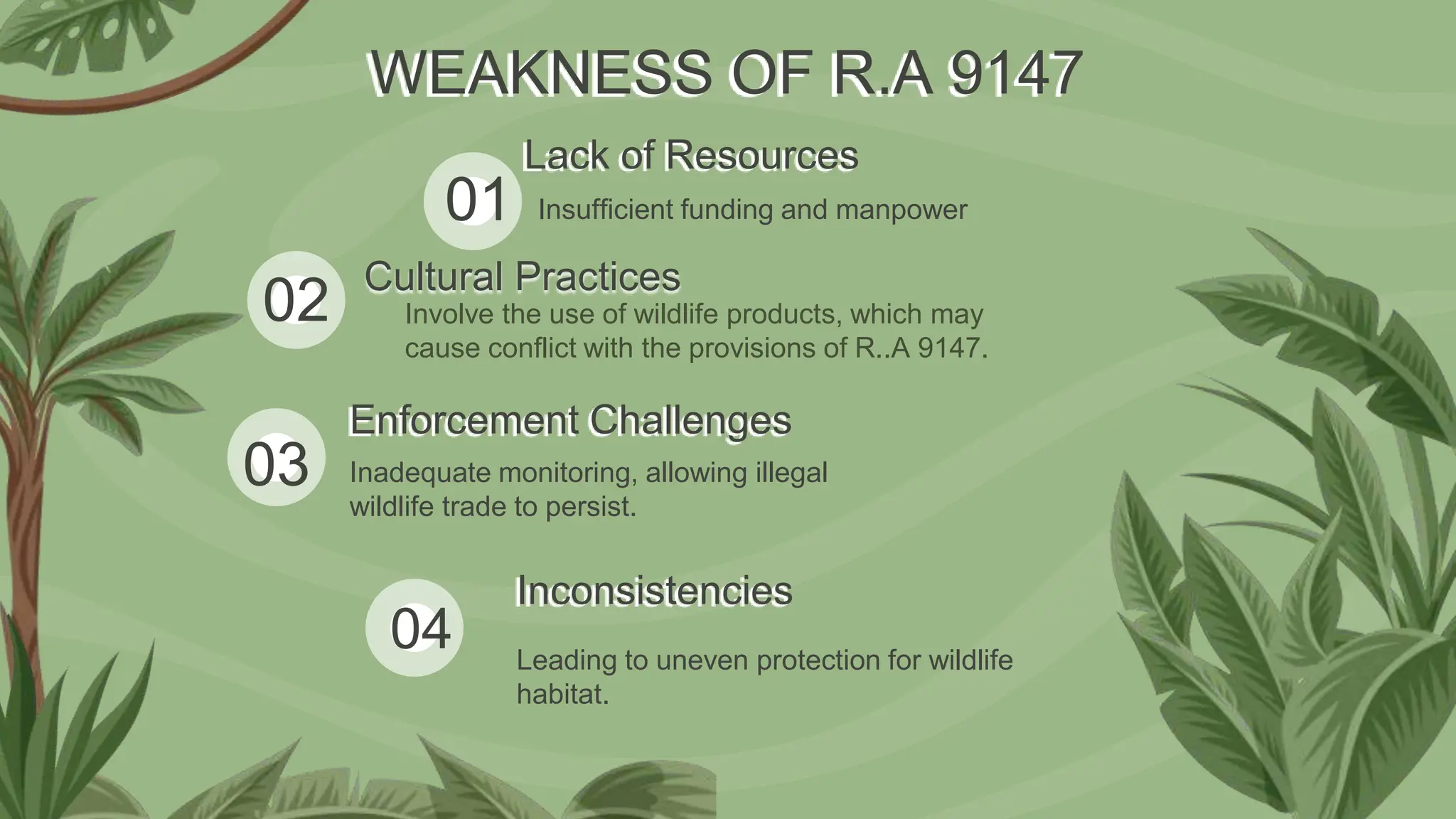 Republic Act. No. 9147 or the Wildlife Resources Conservation and ...