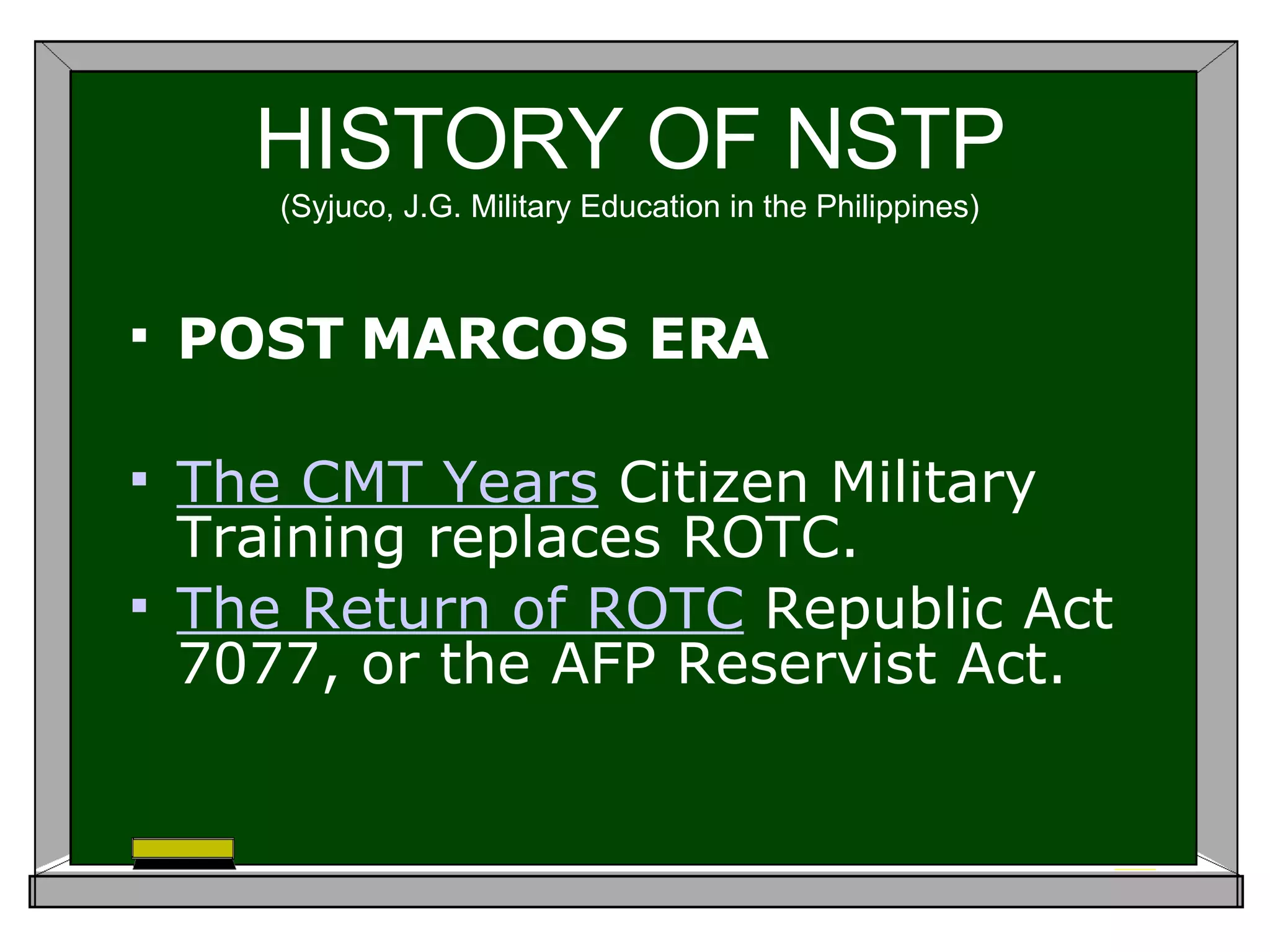 RA 9163 - NSTP Act | PPT