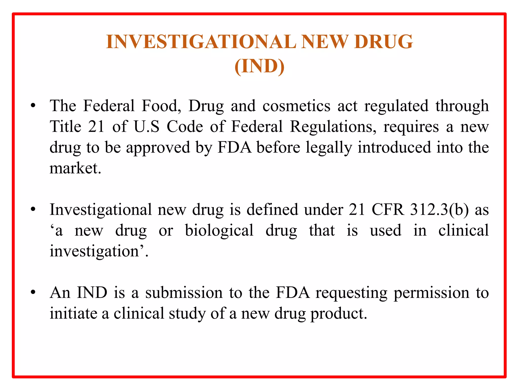 investigational new drug application | PPT