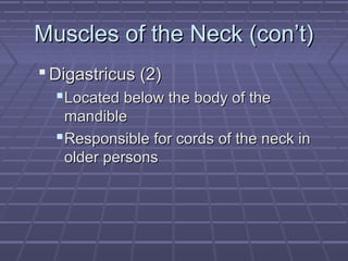 Ra lecture - muscles of the face | PPT