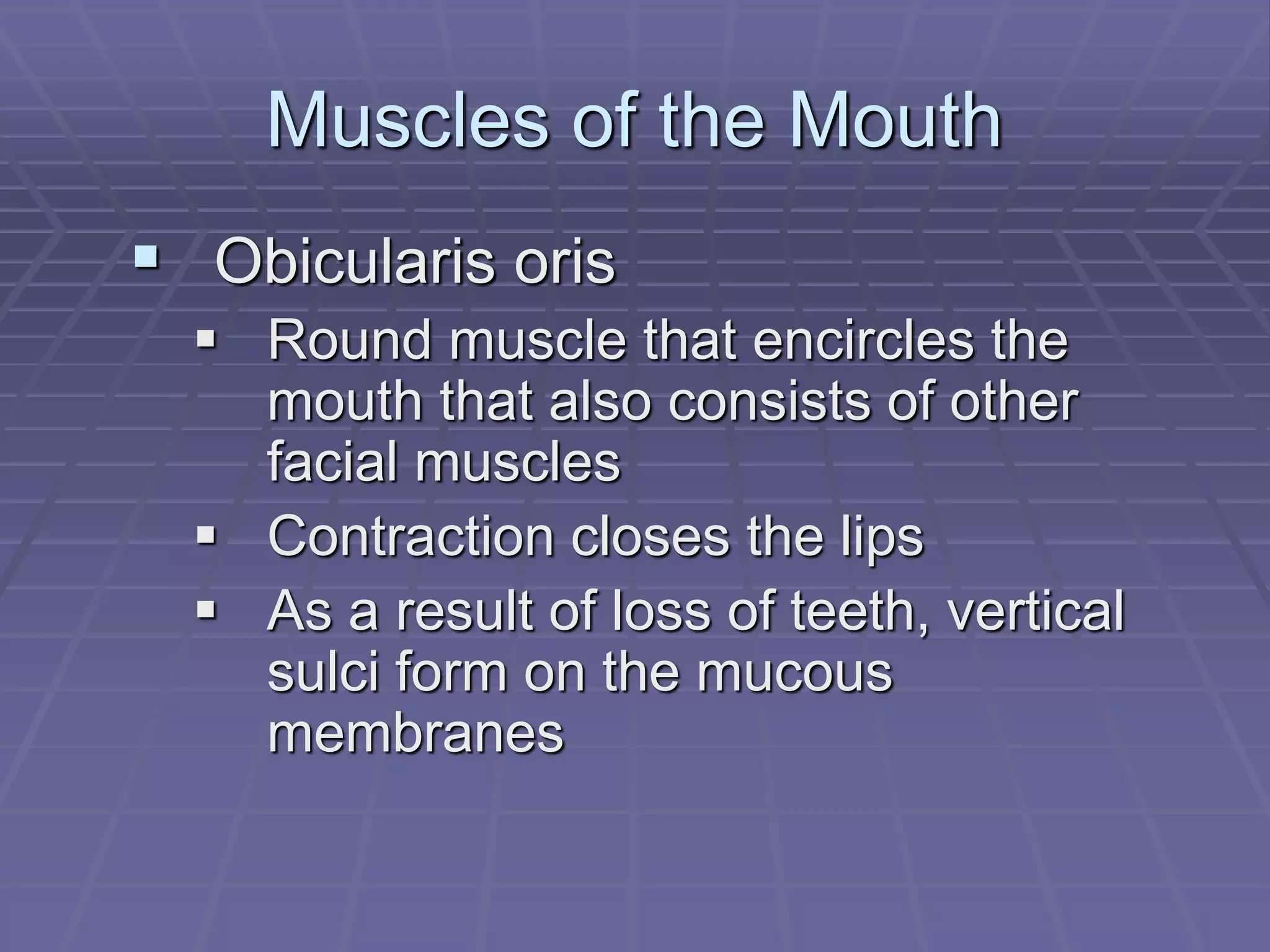 Ra lecture - muscles of the face | PPTX
