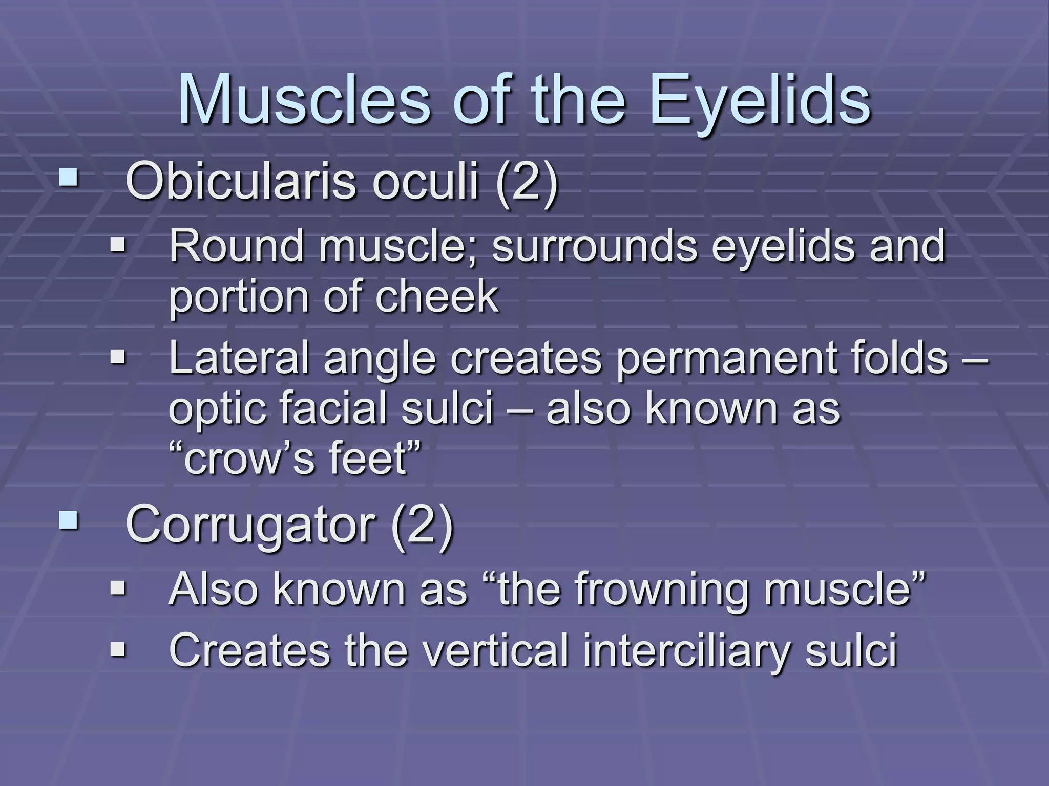 Ra lecture - muscles of the face | PPTX