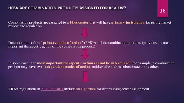 REGULATIONS FOR COMBINATION PRODUCTS AND MEDICAL DEVICES | PPTX ...