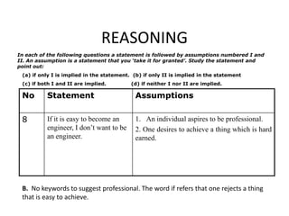 Ra04 statement and assumptions | PPT