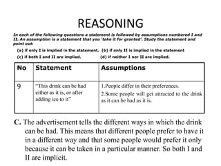 Ra04 statement and assumptions | PPT