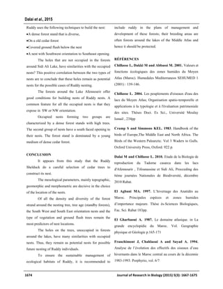 Characterization of the Tadorna ferruginea (Pallas, 1764) [Ruddy ...