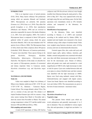 Two new species of Myxobolus (Myxozoa: Myxosporea) parasites of Barbus ...