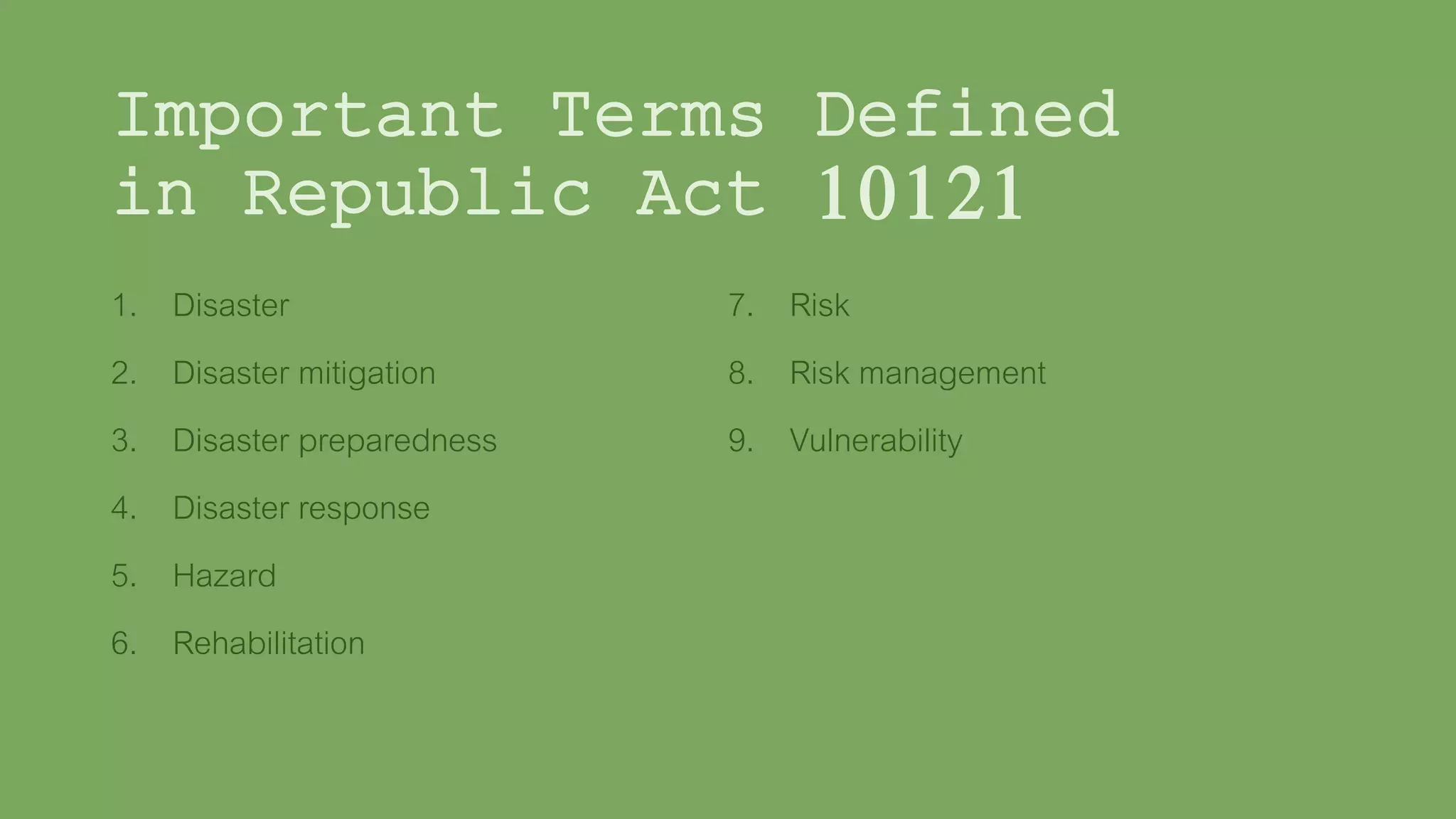 Republic Act 10121 | PPTX