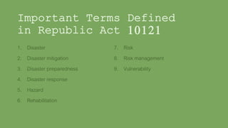 Republic Act 10121 | PPTX