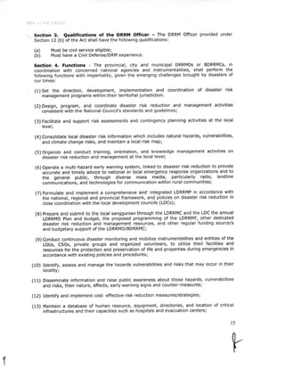 RA 10121 Implementing Rules and Regulations | PDF