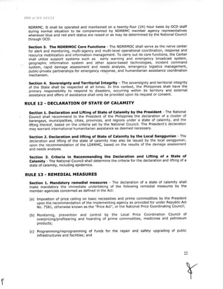 RA 10121 Implementing Rules and Regulations | PDF