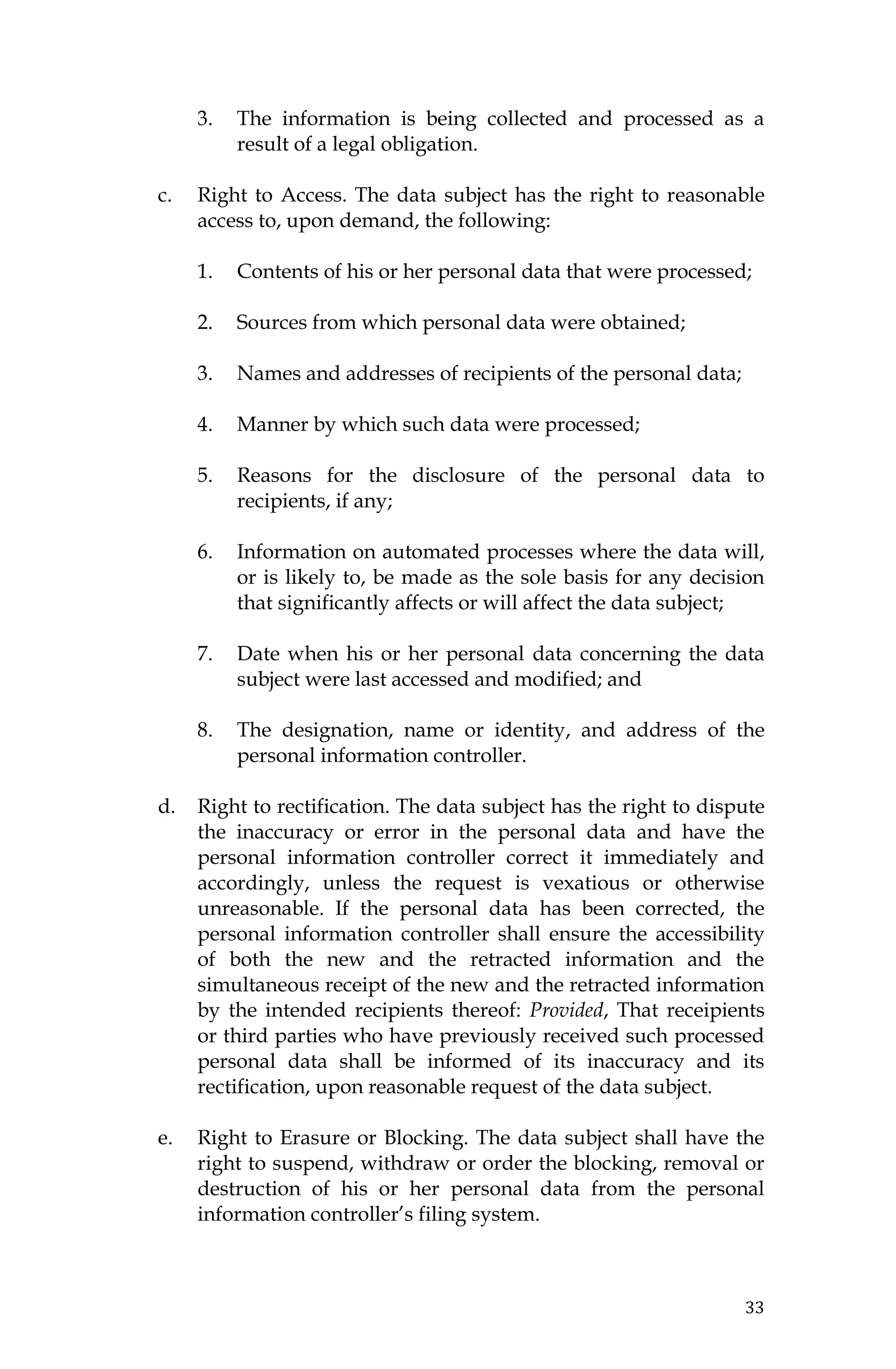 Philippine Data Privacy Act of 2012 (RA 10173) | PDF