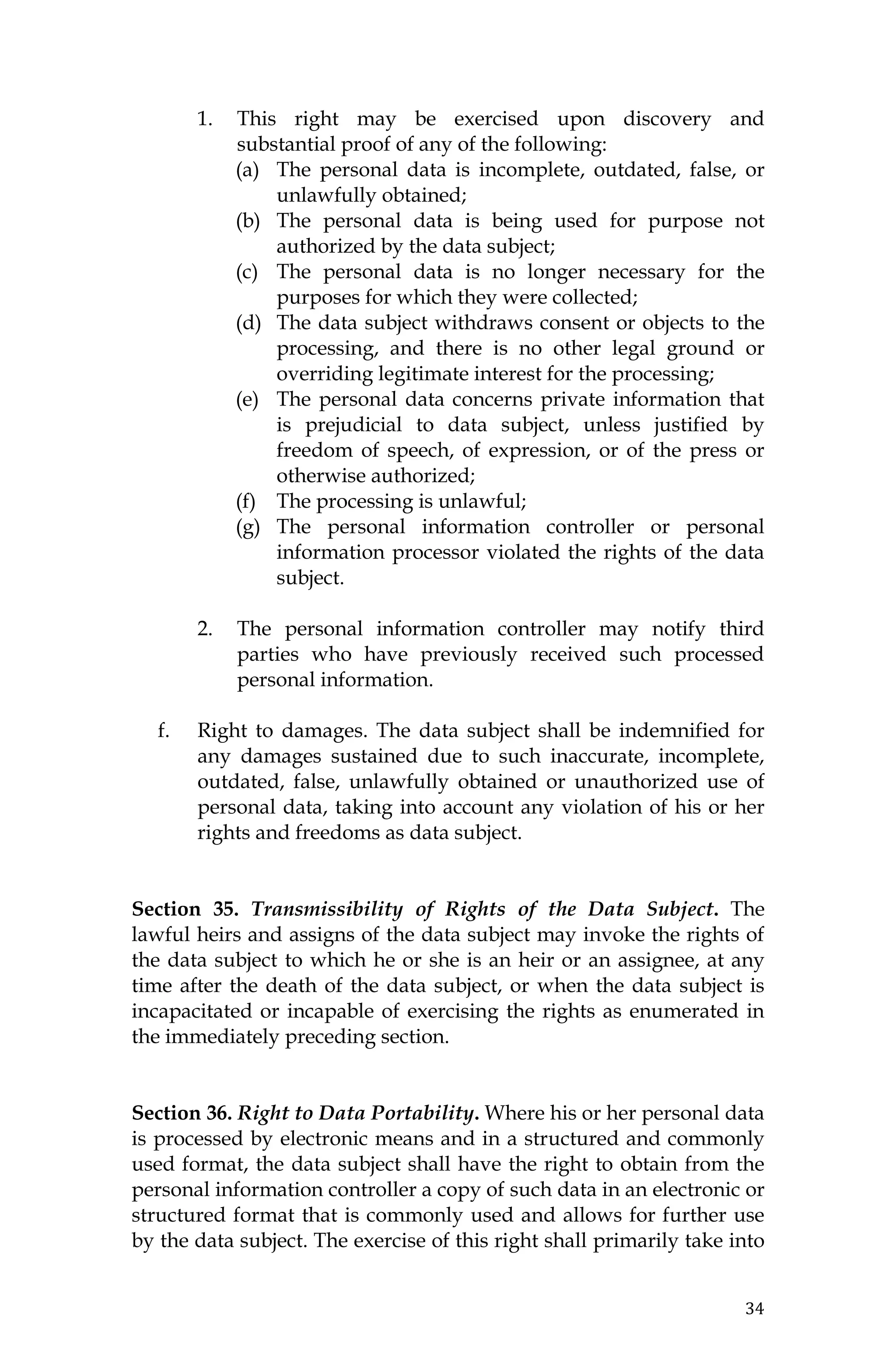 Philippine Data Privacy Act of 2012 (RA 10173) | PDF