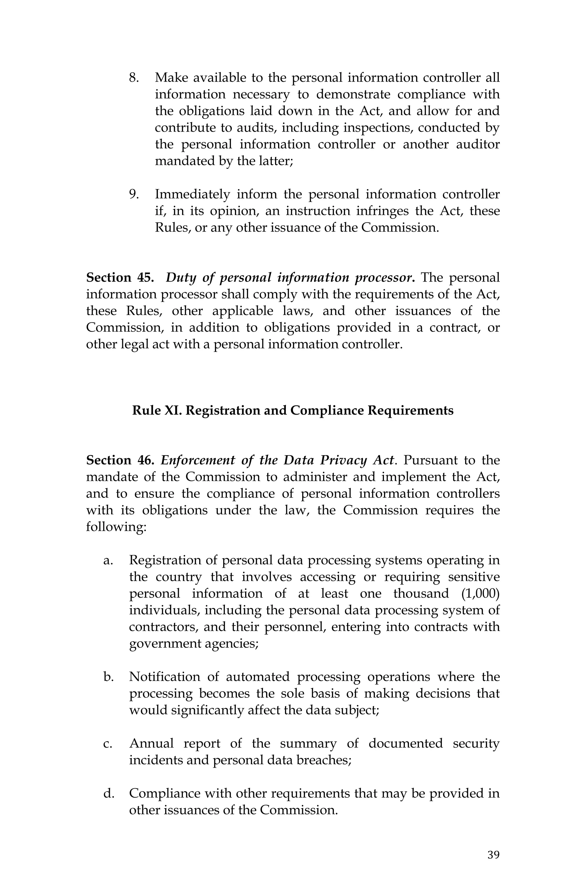 Philippine Data Privacy Act of 2012 (RA 10173) | PDF