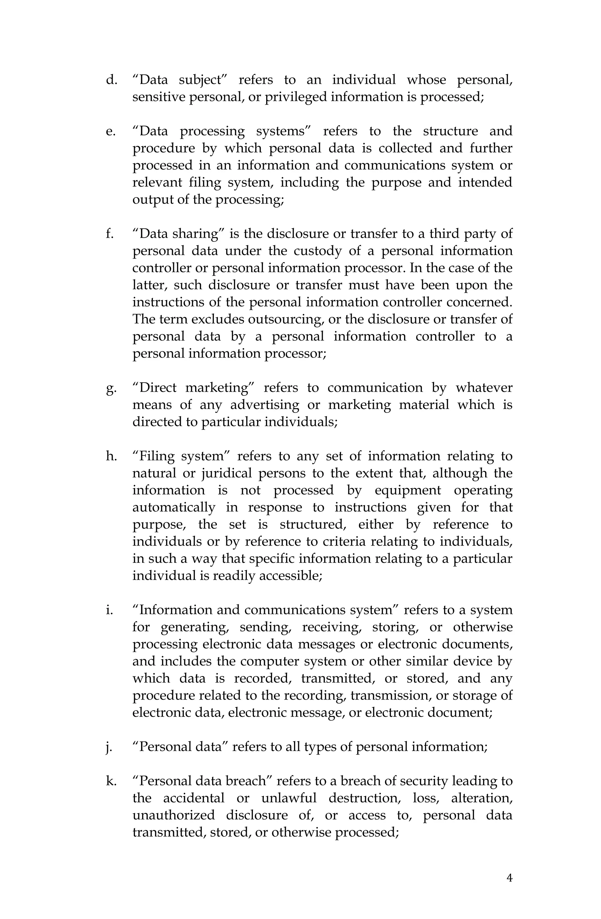 Philippine Data Privacy Act of 2012 (RA 10173) | PDF