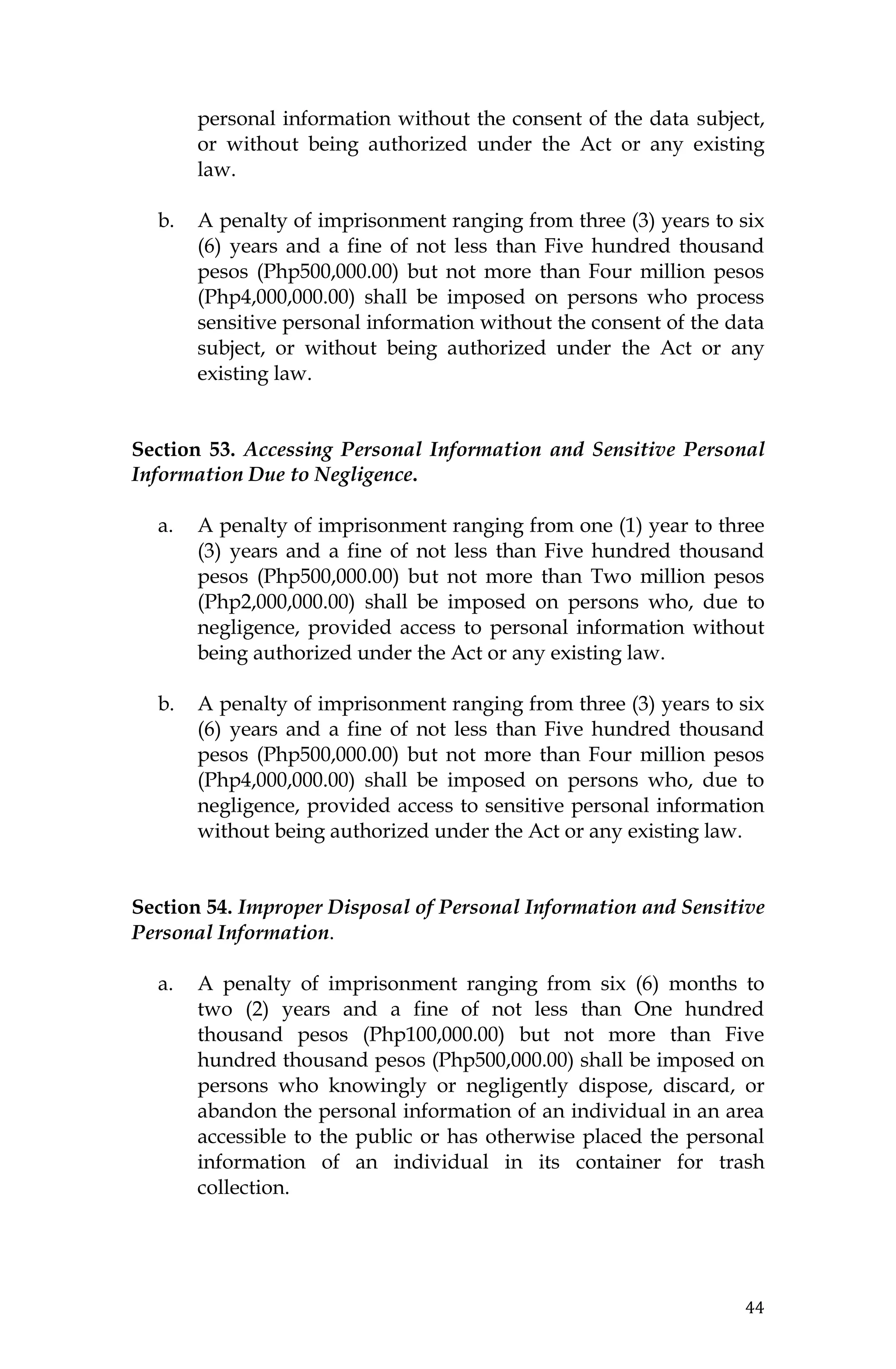Philippine Data Privacy Act of 2012 (RA 10173) | PDF