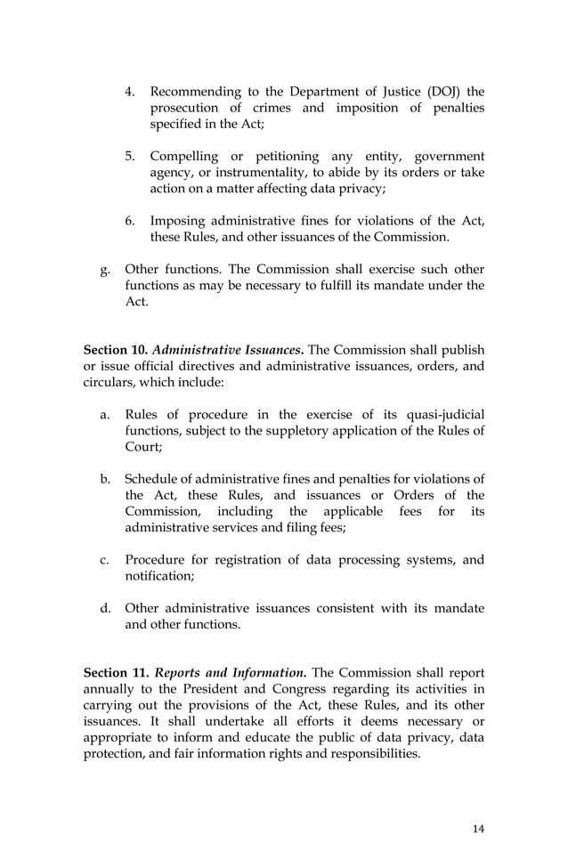 Philippine Data Privacy Act of 2012 (RA 10173) | PDF