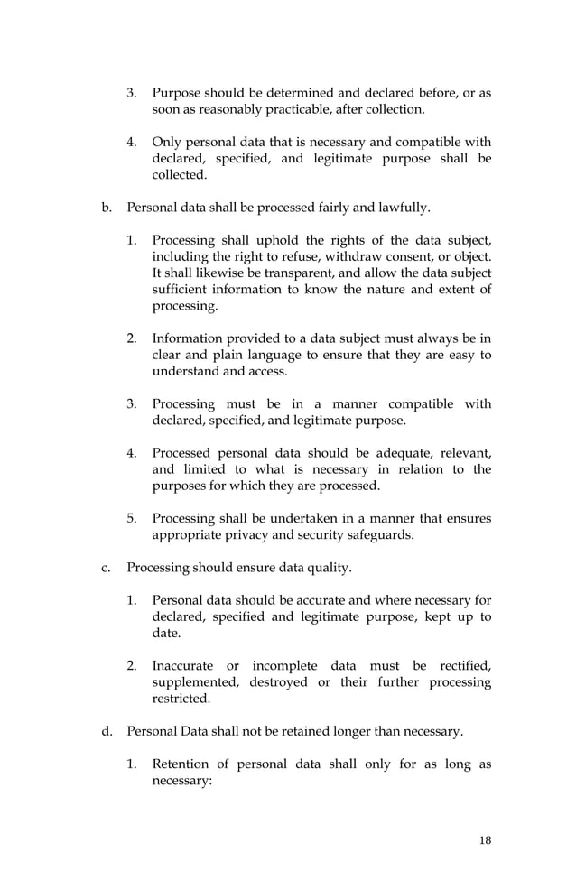 Philippine Data Privacy Act of 2012 (RA 10173) | PDF