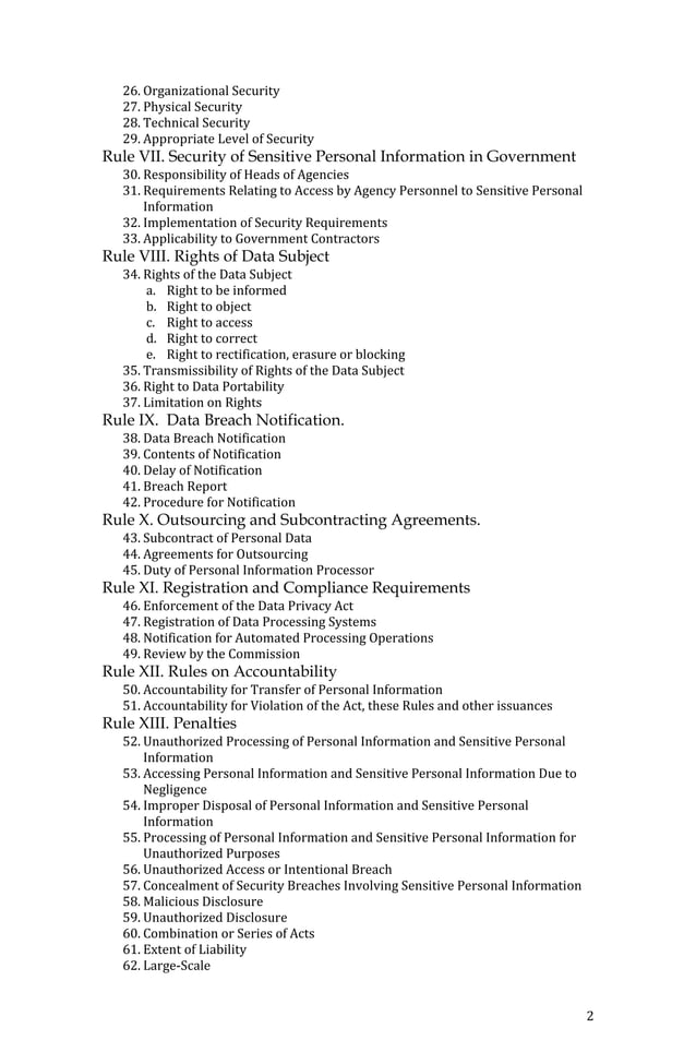 Philippine Data Privacy Act of 2012 (RA 10173) | PDF